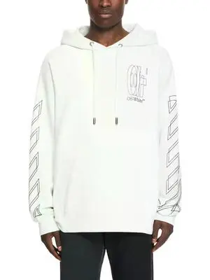 Off-White Graphic Hoodie - Neutrals