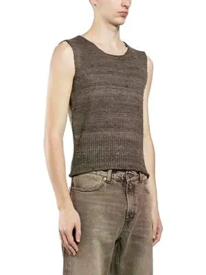 Our Legacy Ribbed-hem Top - Brown