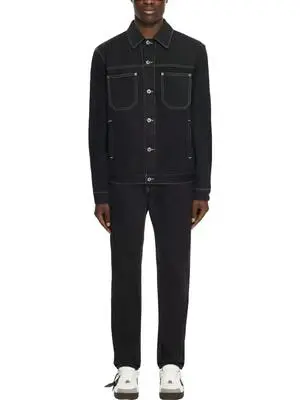 Off-White Half Arrow Tapered Jeans - Black
