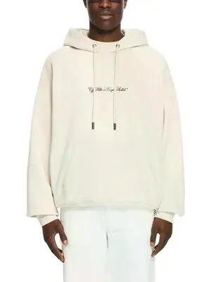 Off-White Script Arrow Hoodie - Neutrals
