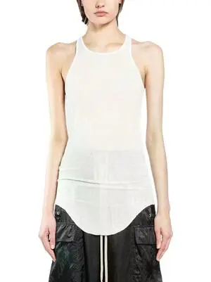 Rick Owens Ribbed Knit Top - White