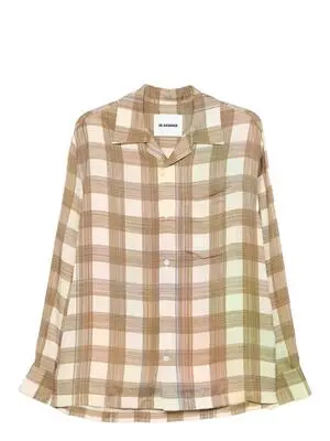 JIL SANDER Check-print Shirt - Neutrals