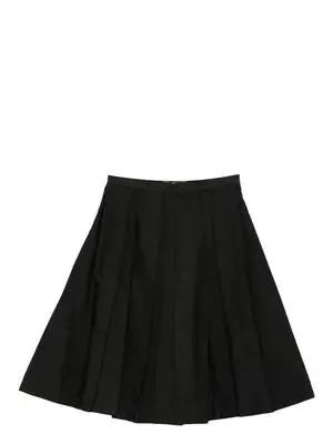 Ermanno Scervino Pleated A-line Skirt - Black
