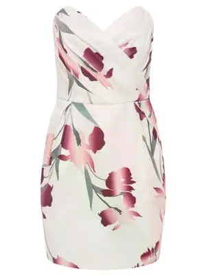 Rebecca Vallance Linnea Strapless Mini Dress - Neutrals
