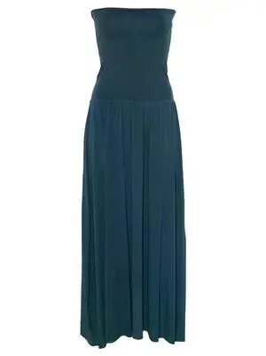 ERES Oda Strapless Midi Dress - Blue