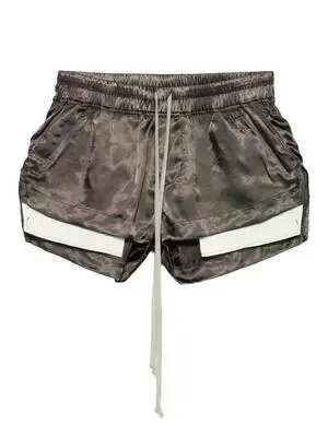 Rick Owens Drawstring Panelled Boxer Shorts - Brown