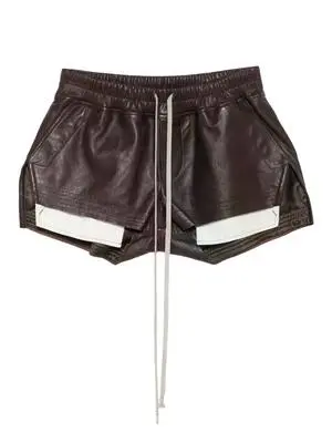 Rick Owens Panelled Drawstring Shorts - Brown