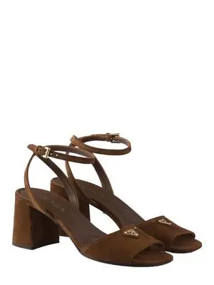 Prada Suede Sandals - Cocoa Brown