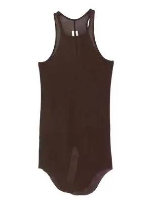 Rick Owens Ribbed-knit Tank Top - Brown