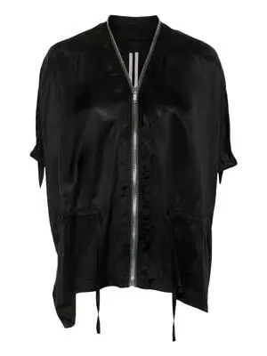 Rick Owens Zip-up Cape - Black