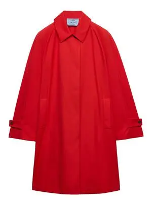PRADA Single-Breasted Gabardine Coat
