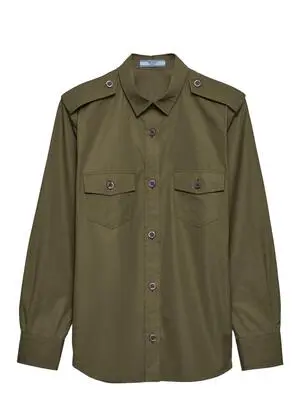 Prada Cotton Poplin Shirt - Green