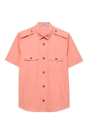 Prada Cotton Poplin Shirt - Orange