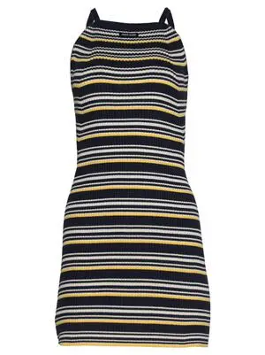 Miu Miu Striped Mini Dress - Blue