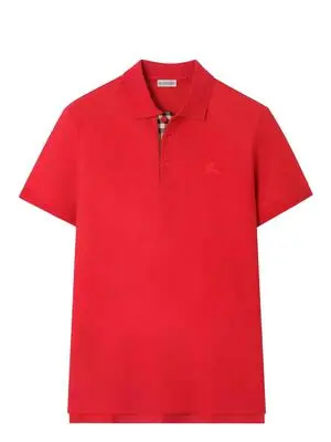 Burberry Cotton Polo Shirt Red
