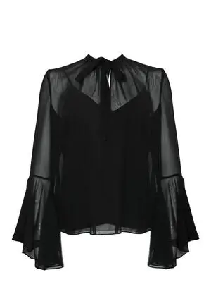 Max Mara Cuba Tie Blouse - Black