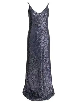 SEMPER Sequin V-neck Maxi Dress - Grey