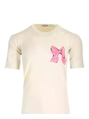 MAGLIANO Bow Print T-shirt - Neutrals