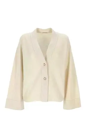 Agnona Button-front Cardigan - Neutrals