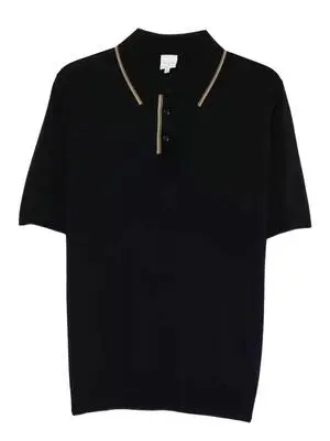 Paul Smith Striped Polo Shirt - Black