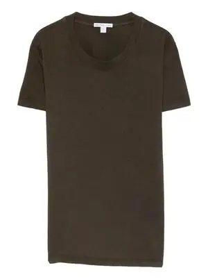 JAMES PERSE Crew-neck T-shirt - Brown