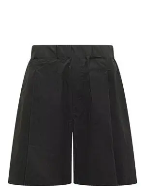 A PAPER KID Logo-patch Shorts - Black