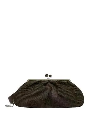 Max Mara Kiss Clasp Clutch - Brown
