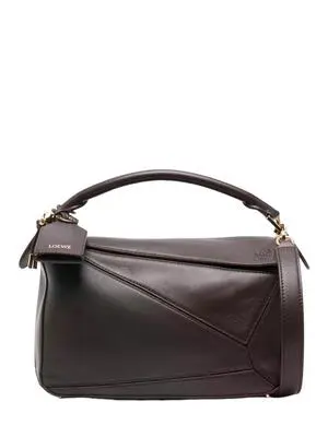 Loewe Zip-fastening Lambskin Clutch - Brown