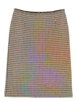 N°21 Check-pattern Skirt - Neutrals