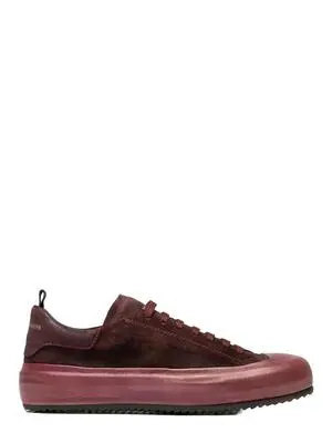 Officine Creative Leather Platform Sneakers - Red