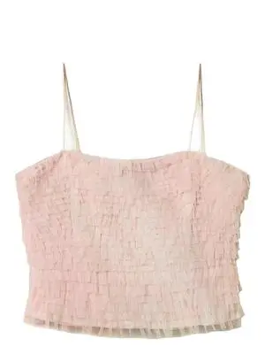 TWINSET Ruffle-detail Top - Pink