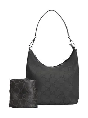 FWRD RENEW Gucci Clasp Hobo Bag - Black