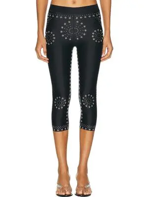 Coperni Mantra Print Cycling Pant - Black