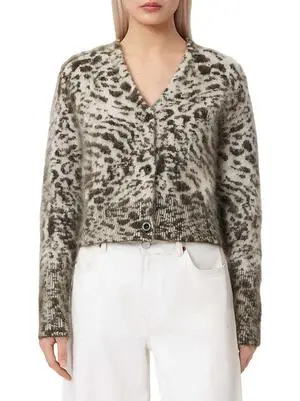 ALLSAINTS Wick Amur Cardigan Chalk White