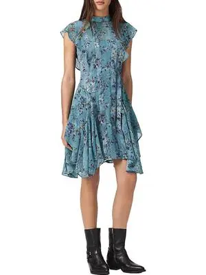 ALLSAINTS Fleur Dress - Vine Lake