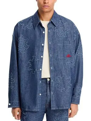 Marni Oversized Fit Casual Button Down Shirt - Orion Blue