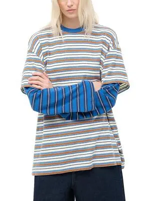 Staud William Striped Top - Mojave Stripe