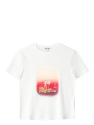 Staud Crewneck Tee - California Sunset
