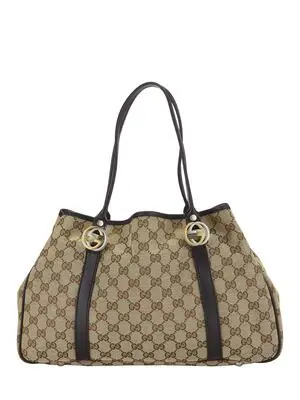 Gucci Original GG Canvas Twins Tote Beige