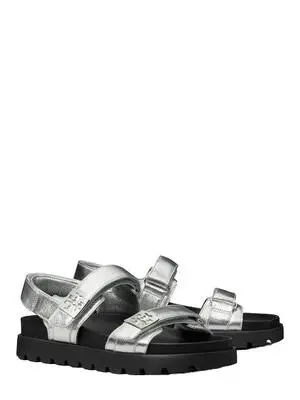 Tory Burch Mellow Sport Sandal - Silver/perfect Black