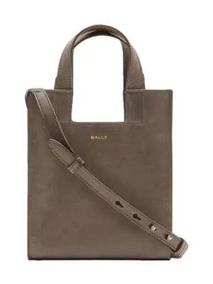 Bally Easy Small Leather Tote Bag - Deep Sepia 50+oro