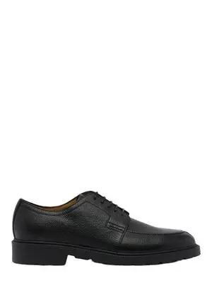 Bally Eduard Derby In Grained Leather - Black