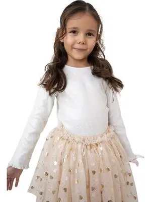 MINI CELEBRITIES Tutu Skirt Set - Sand Beige