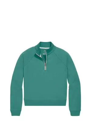 PRIMARY Half-Zip French Terry Sweatshirt Sunwashed Teal