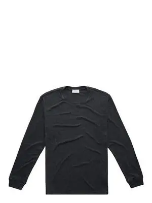WOLF VS. GOAT (WVG) Heavyweight Viscose Interlock Long Sleeve Crewneck - Black