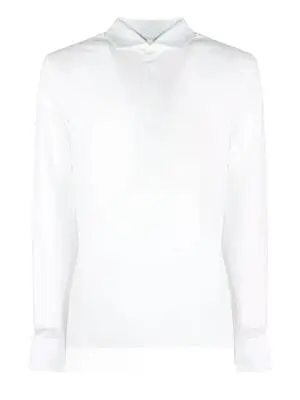 CRUCIANI Long-sleeve Polo Shirt - White