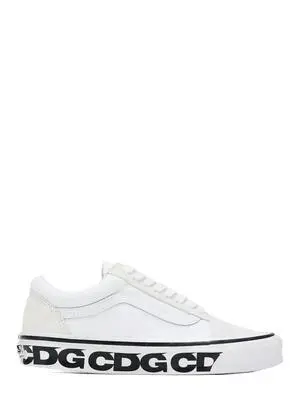 CDG X Vans Old Skool Sneakers - White