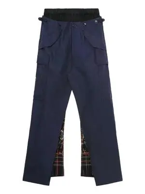 Junya Watanabe Button-fastening Trousers - Blue