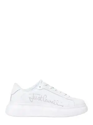 Just Cavalli Logo-lettering Sneakers - White