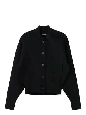 Jacquemus Lavande Embroidered Cardigan Black